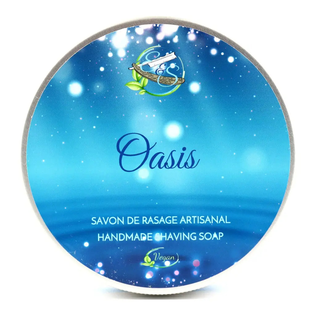 Vegan Shaving Soap OASIS – Fresh and Aquatic Fragrance